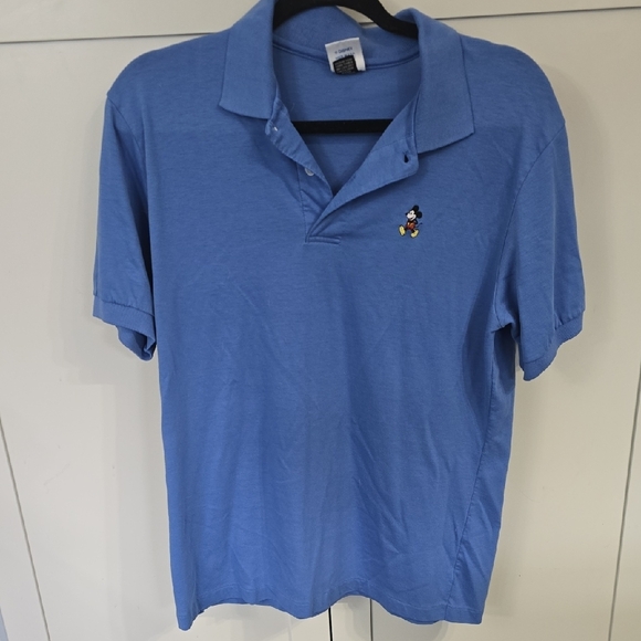 Disney | Shirts | Vintage Disney Wear Blue Polo With Mickey Mouse ...